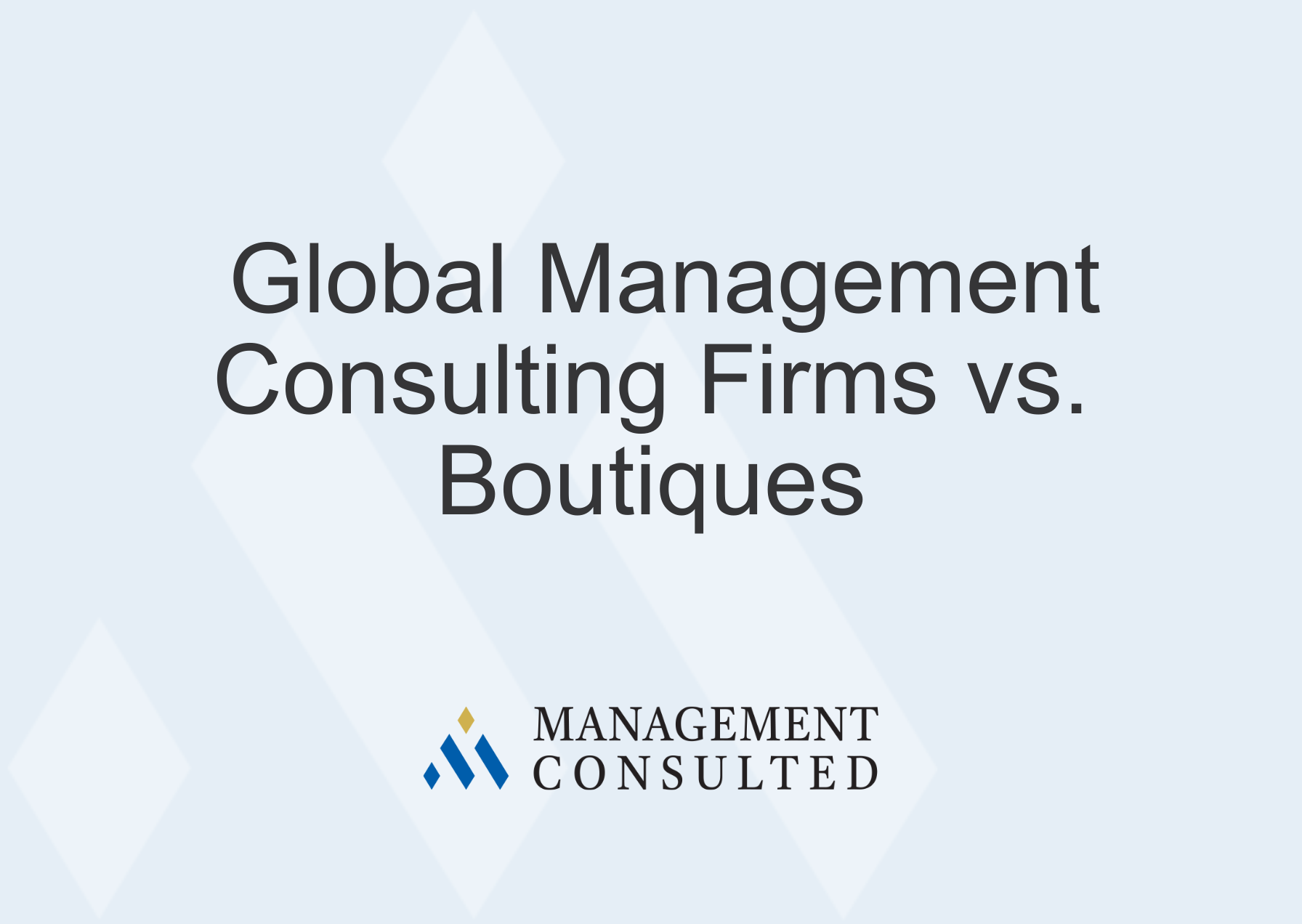 McKinsey Vs. Marakon: The Management Consulting Firm Battle