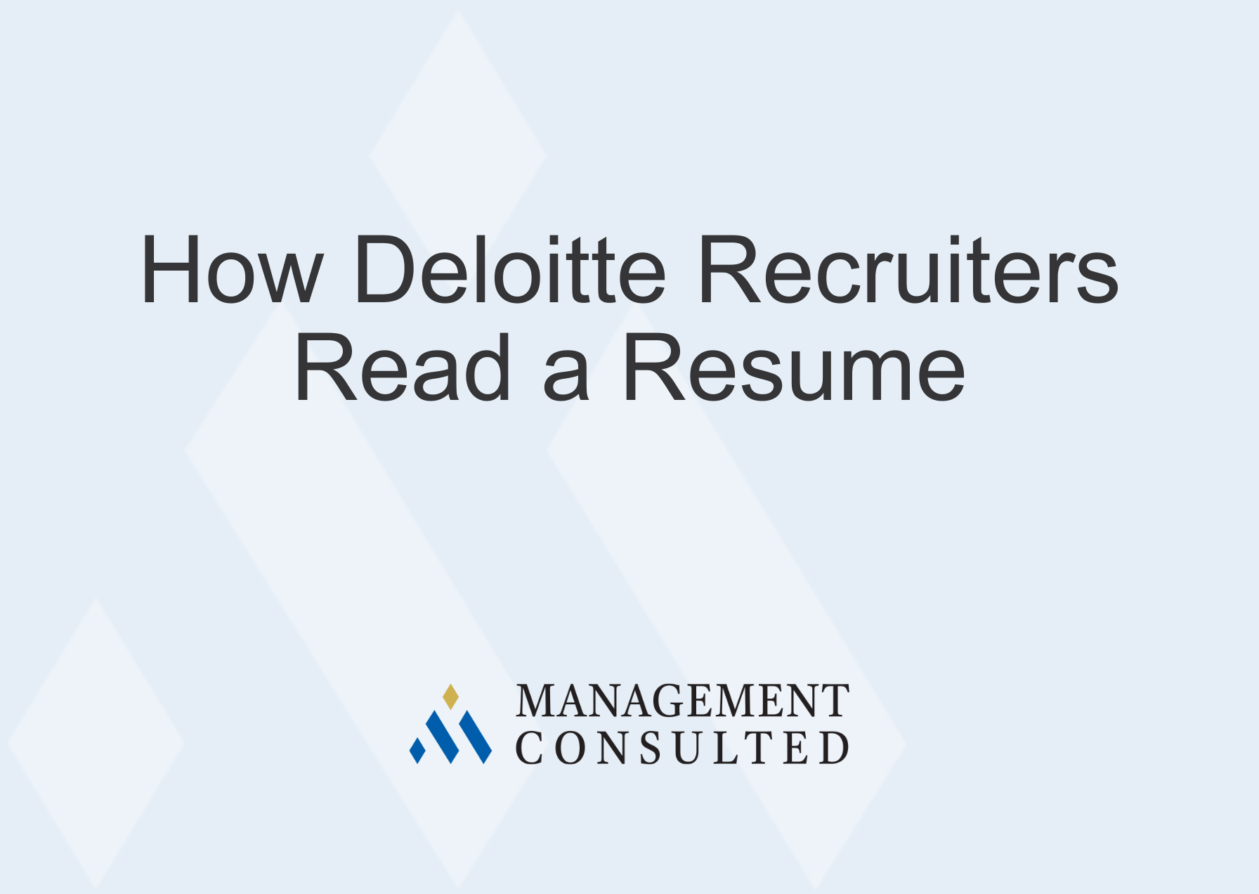 3 Features of a Top Consulting Resume | The Consulting Resume Experts