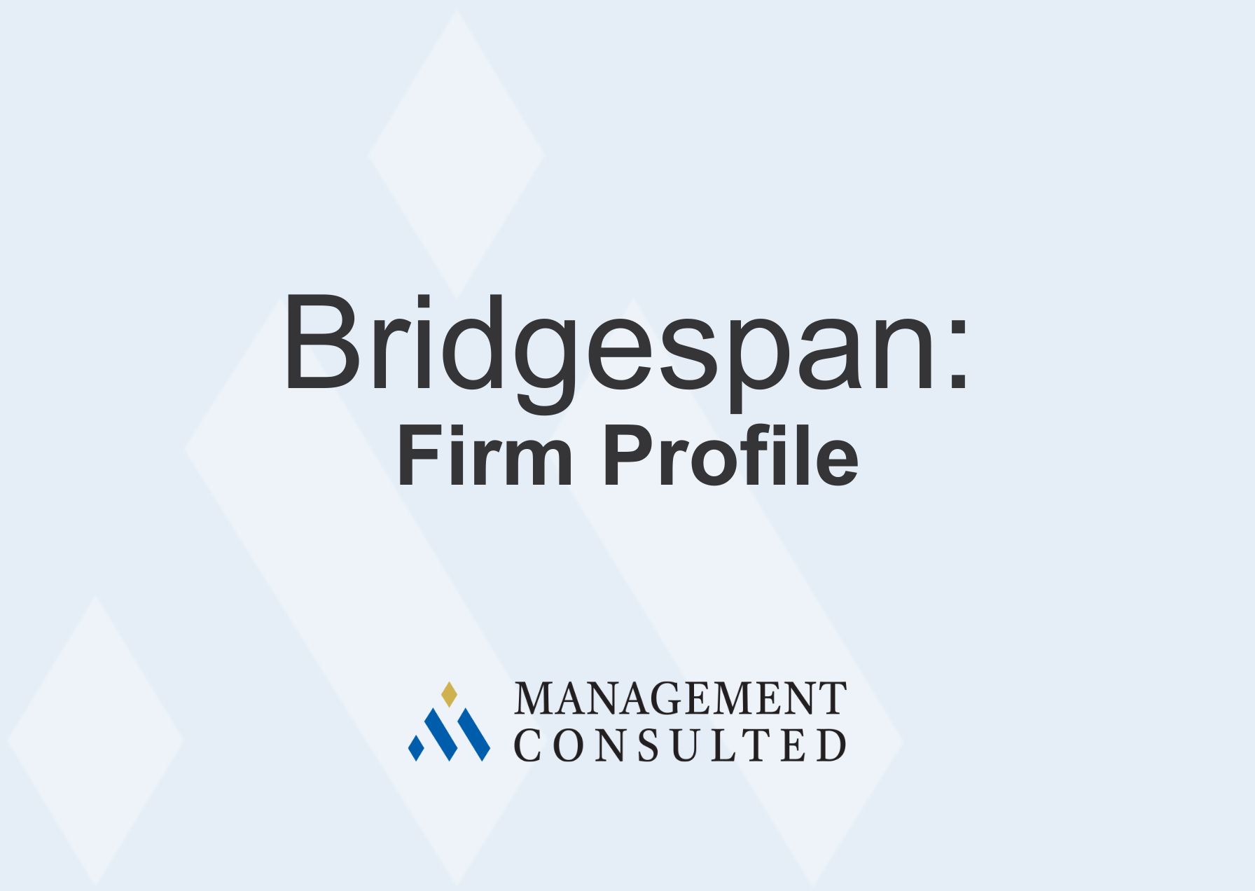 Bridgespan Non-Profit Consulting Interviews and Culture