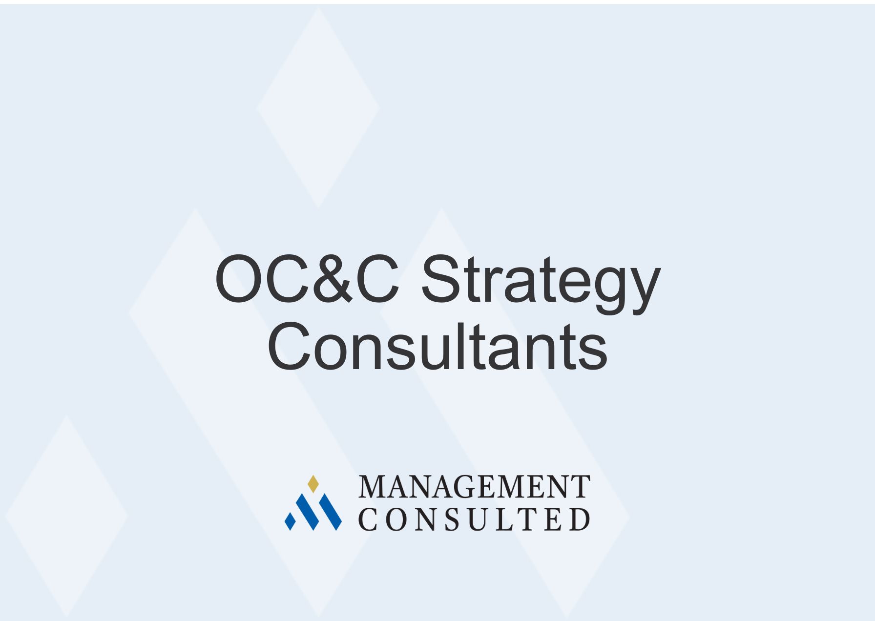 OC&C Strategy Consultants Interviews and Culture