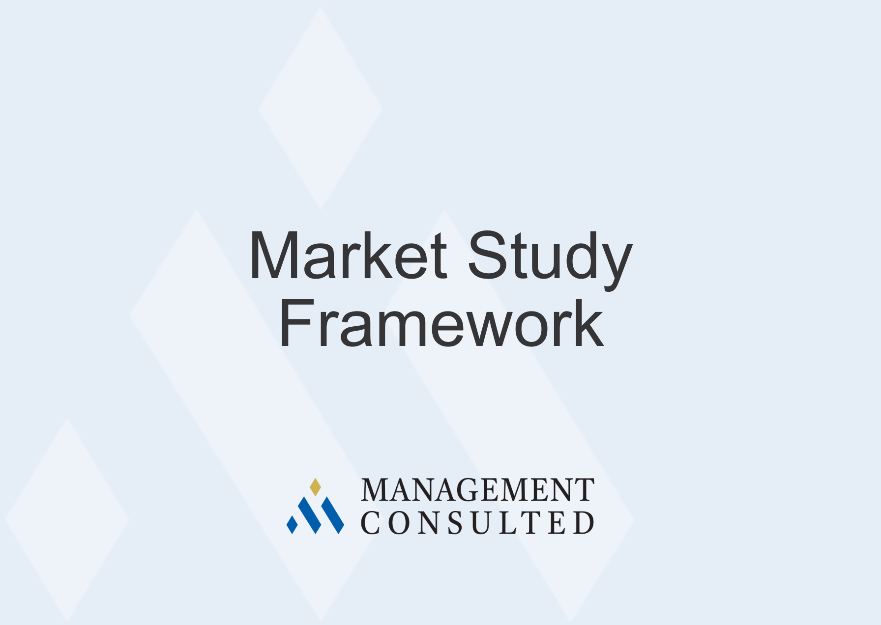 Breaking Down the Market Study Framework | Case Interviews