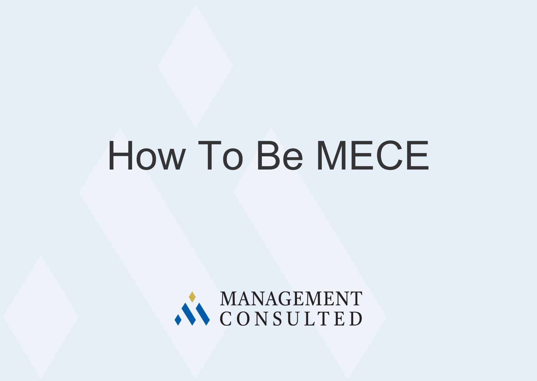 How To Be Mece Interviews Corp Training Management Strategic Clarity