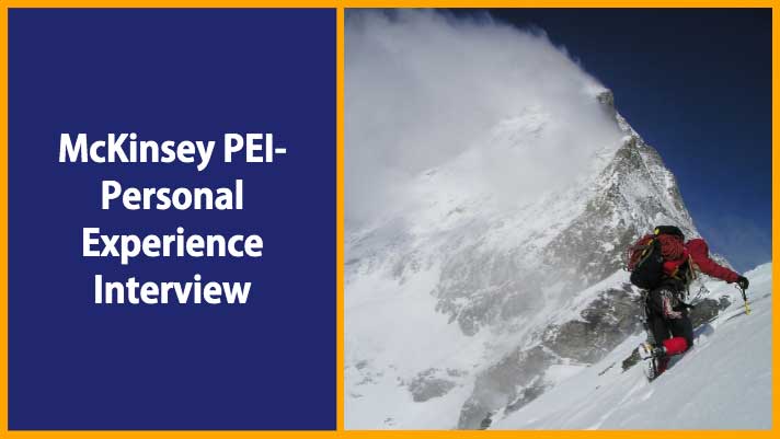 McKinsey PEI: Personal Experience Interview Questions & more