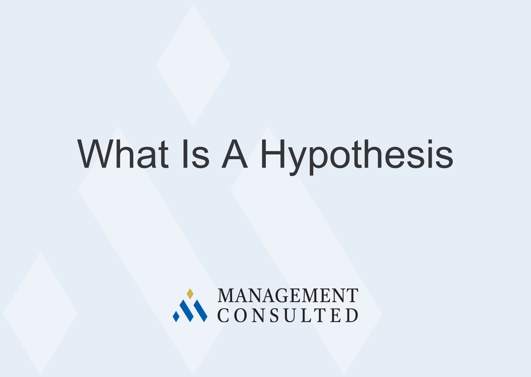 Being Hypothesis-Driven In Case Interviews