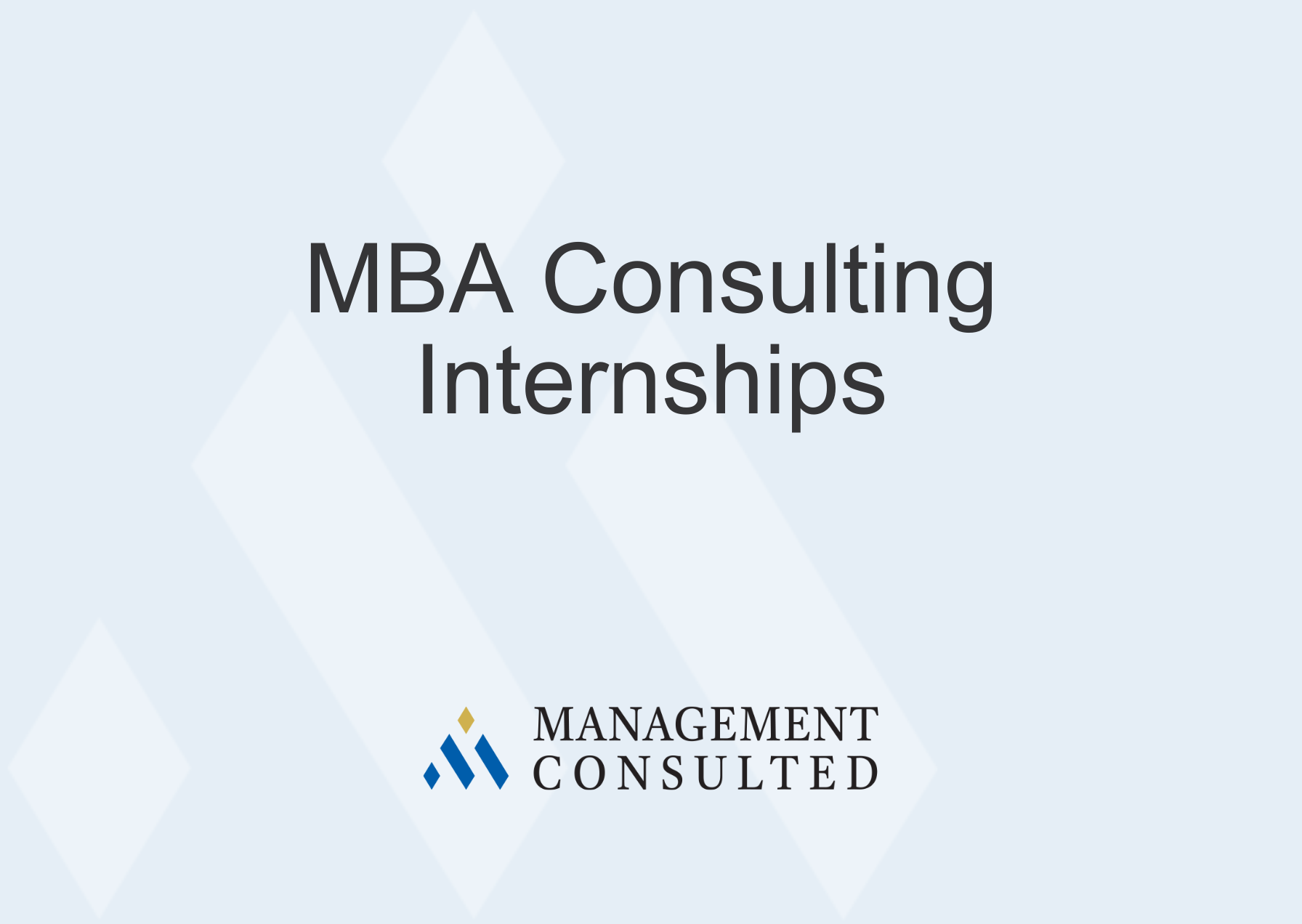 Consulting Internships | The Consulting Prep Experts
