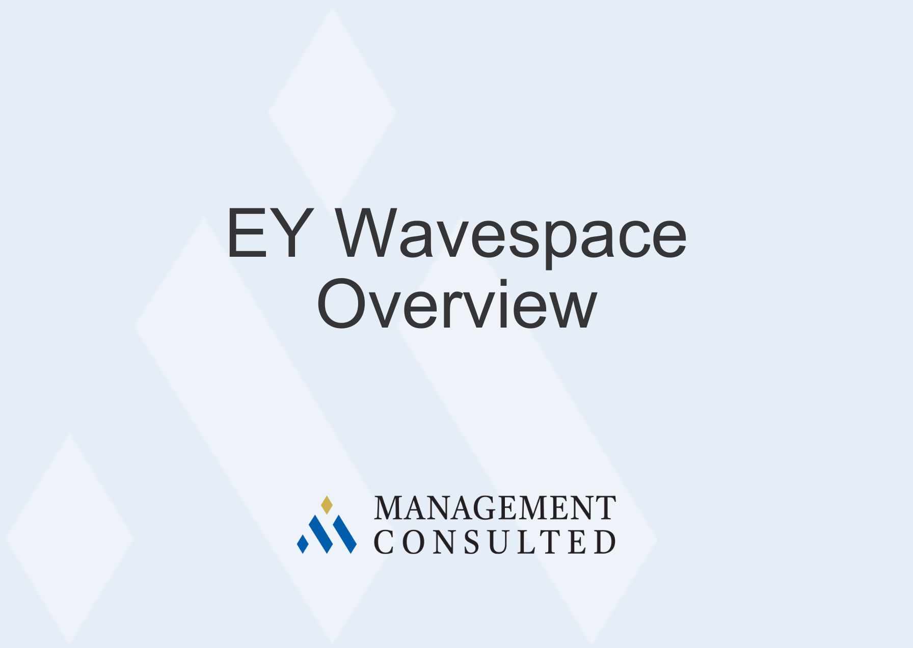 EY Wavespace | Tech In Consulting | Management Consulted