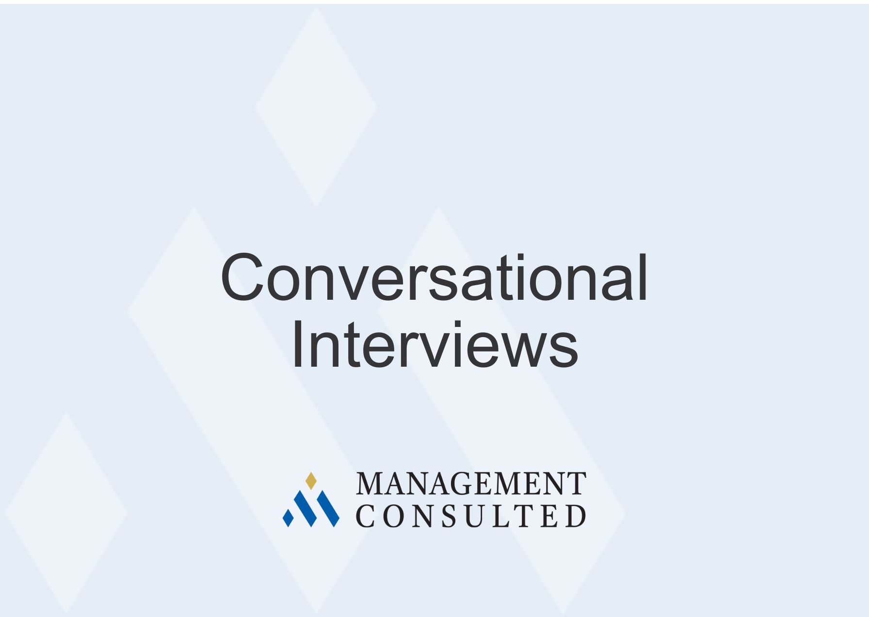 Deloitte Conversational Interviews | The Consulting Interview Experts