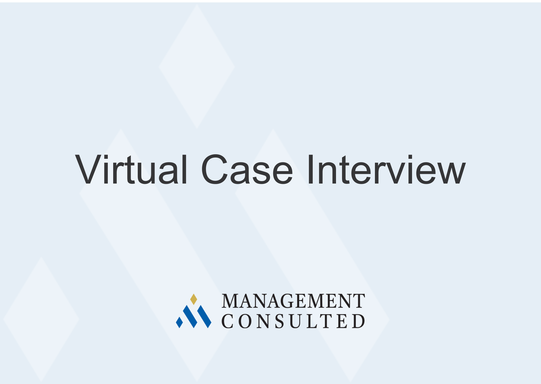 Virtual Case Interview | Expert Case Interview Prep Resources