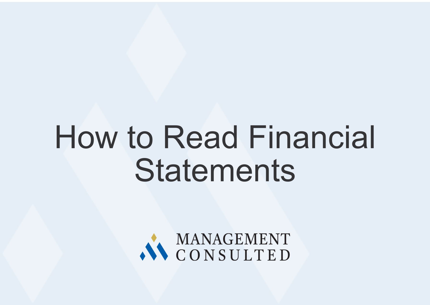 How to Read Financial Statements | Business Skills