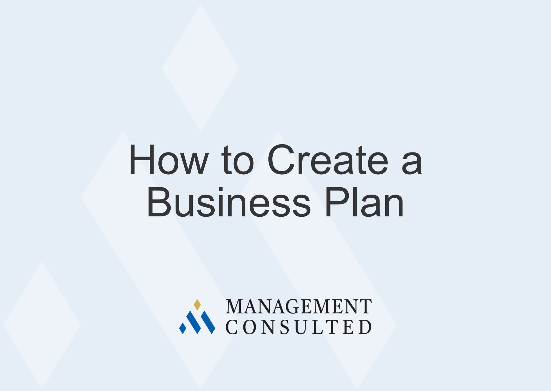 How to Create a Business Plan | Corporate Training
