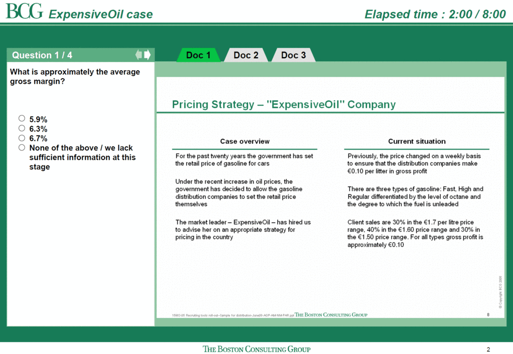 BCG Online Case Casey Chatbot Interview Case Prep Experts
