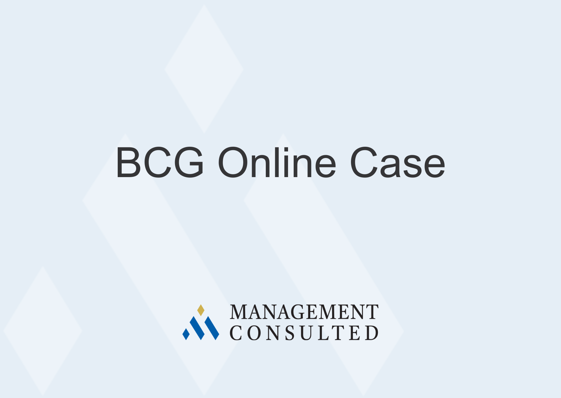 BCG Online Case | Casey Chatbot Interview | Case Prep Experts