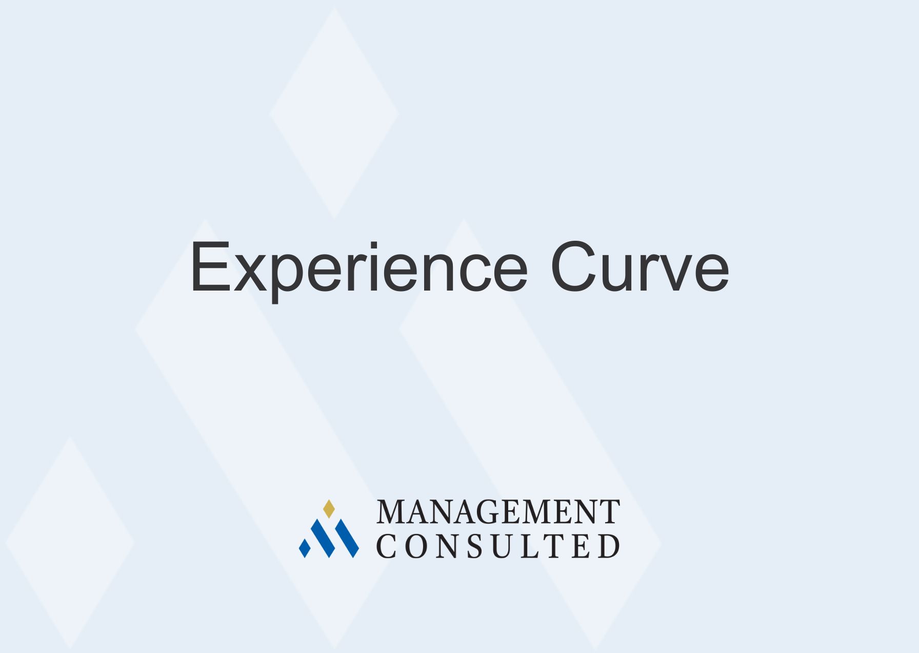 Experience Curve | Corporate Training & Consulting Prep Coaching