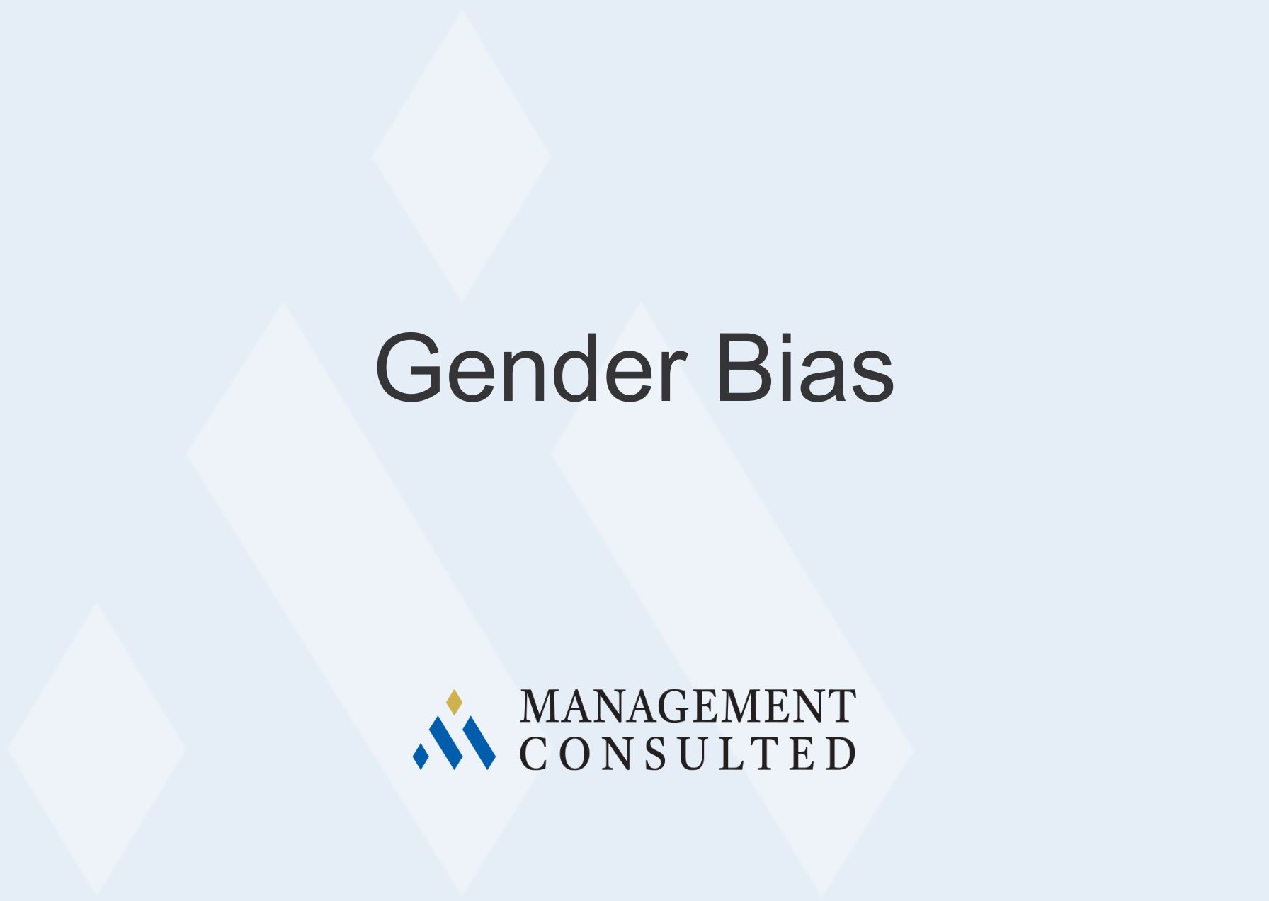 Gender Bias: What Data Says About The Workplace