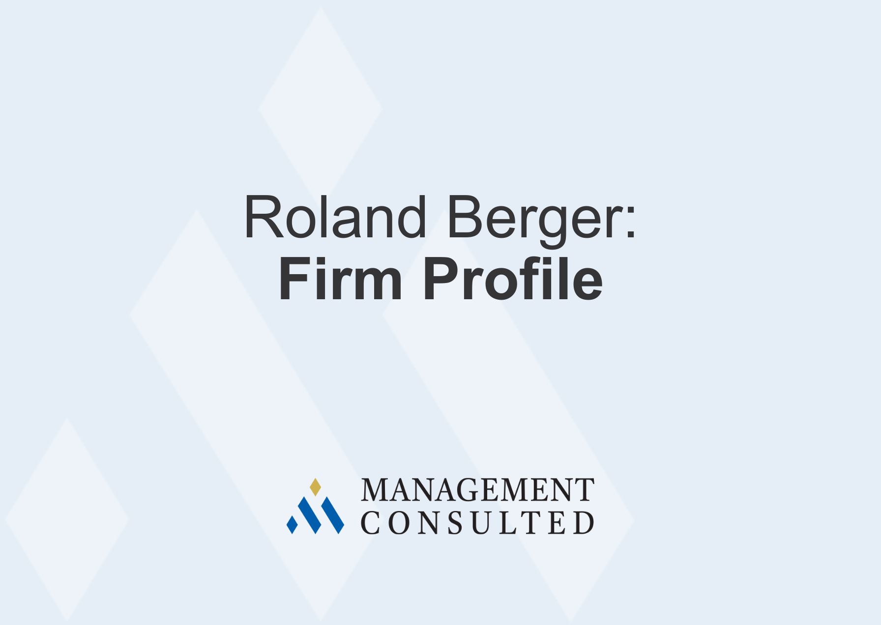 Roland Berger | Interview Tips, Salary Data, Culture, & more!