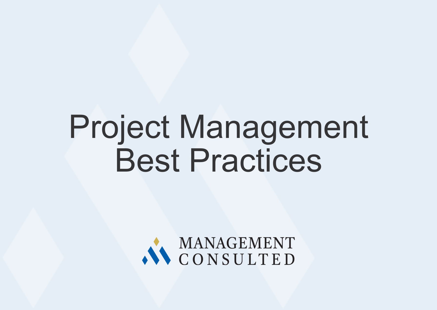 Project Management Best Practices