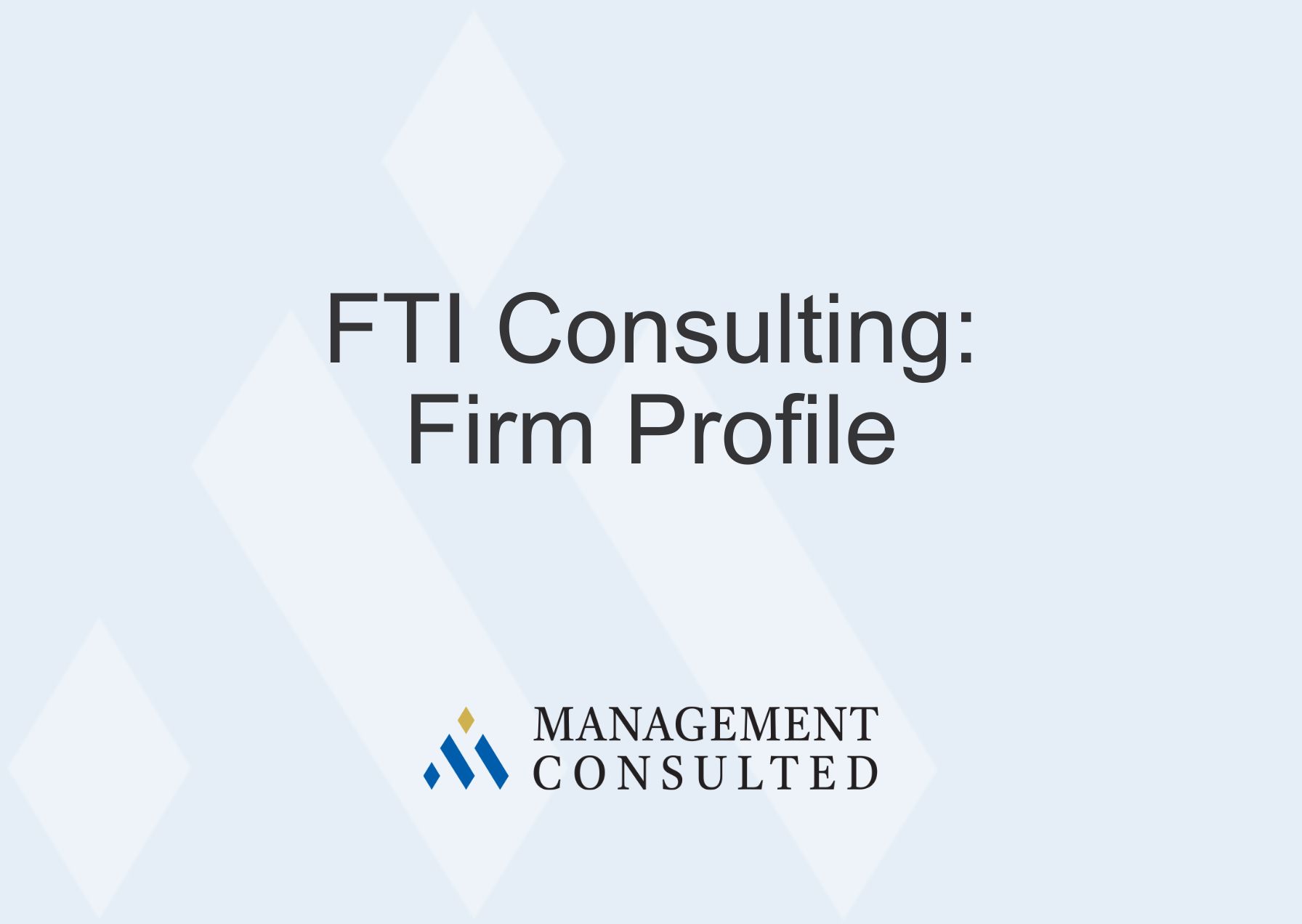 FTI Consulting Firm Profile | Careers, Interviews, and Salaries