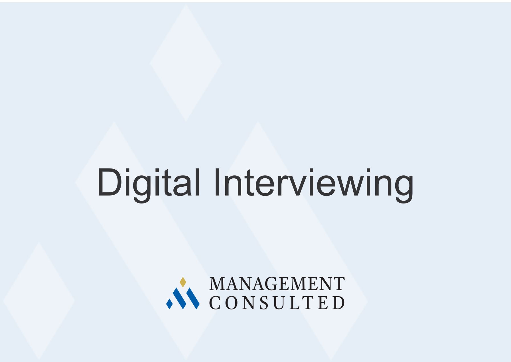 Digital Interviewing | Case Interview Prep Resources & Coaching