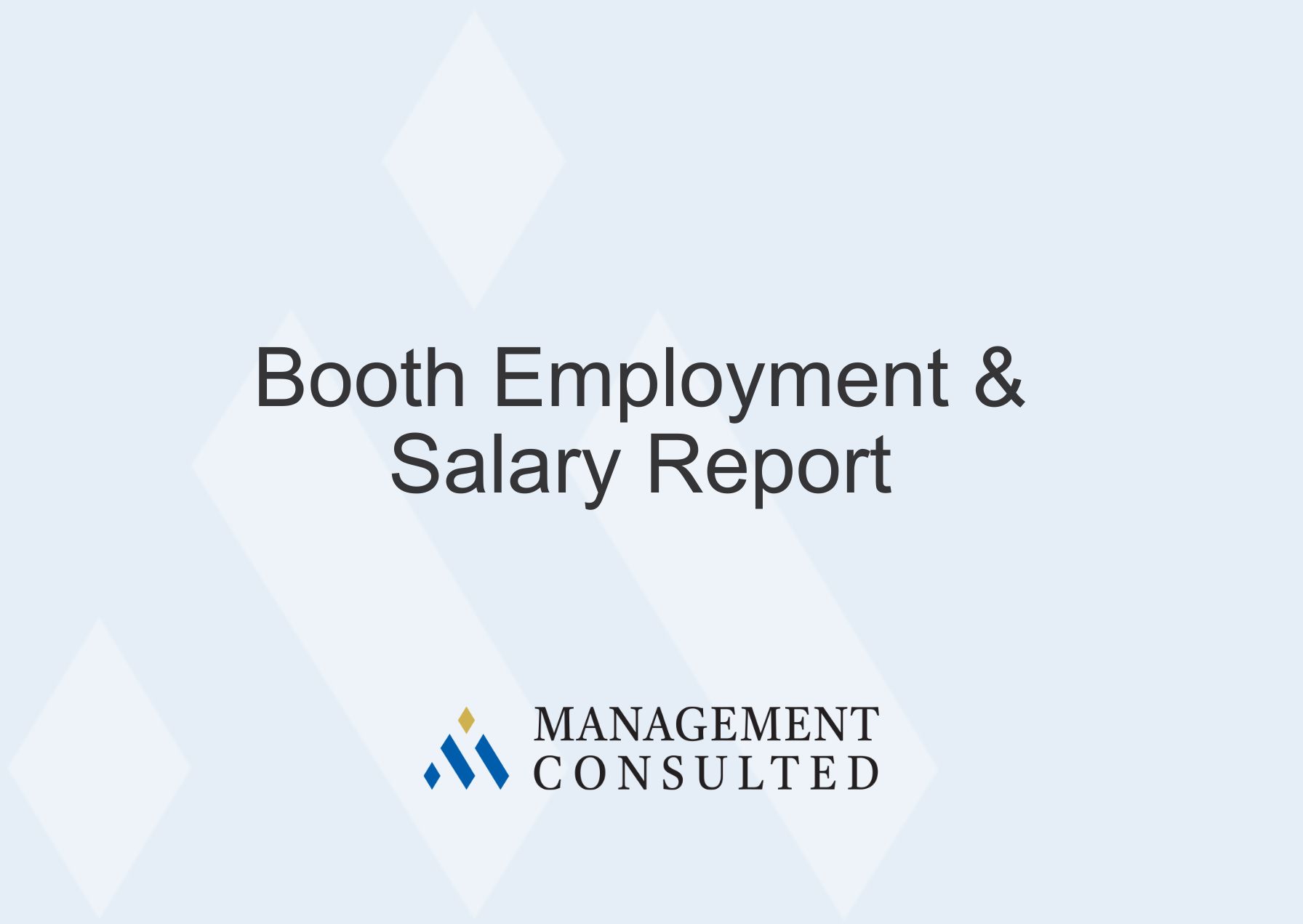 Booth Employment Report & Salary Data | MBA Resources