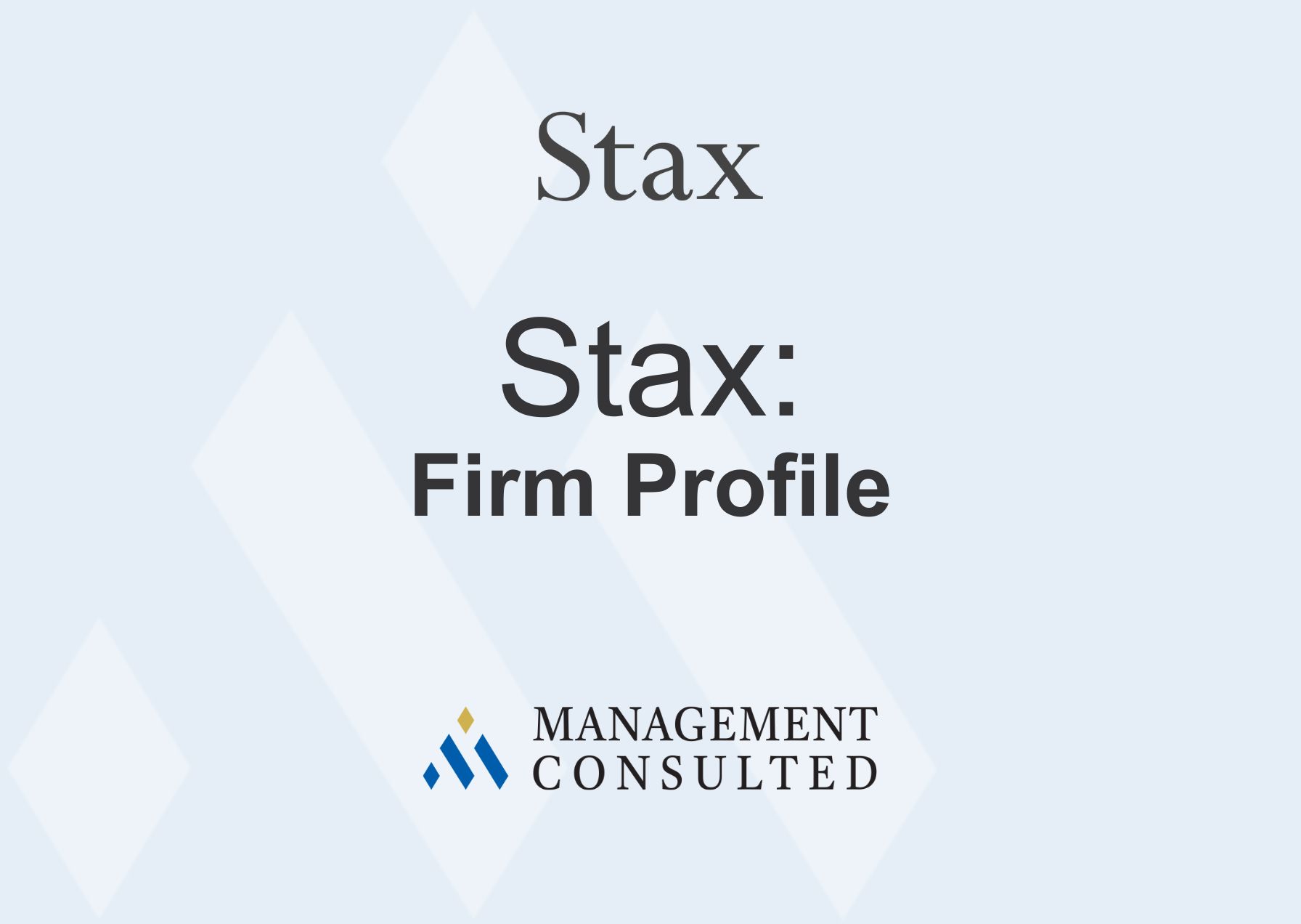 Stax - A Global Strategy Consulting Firm | Firm Overview