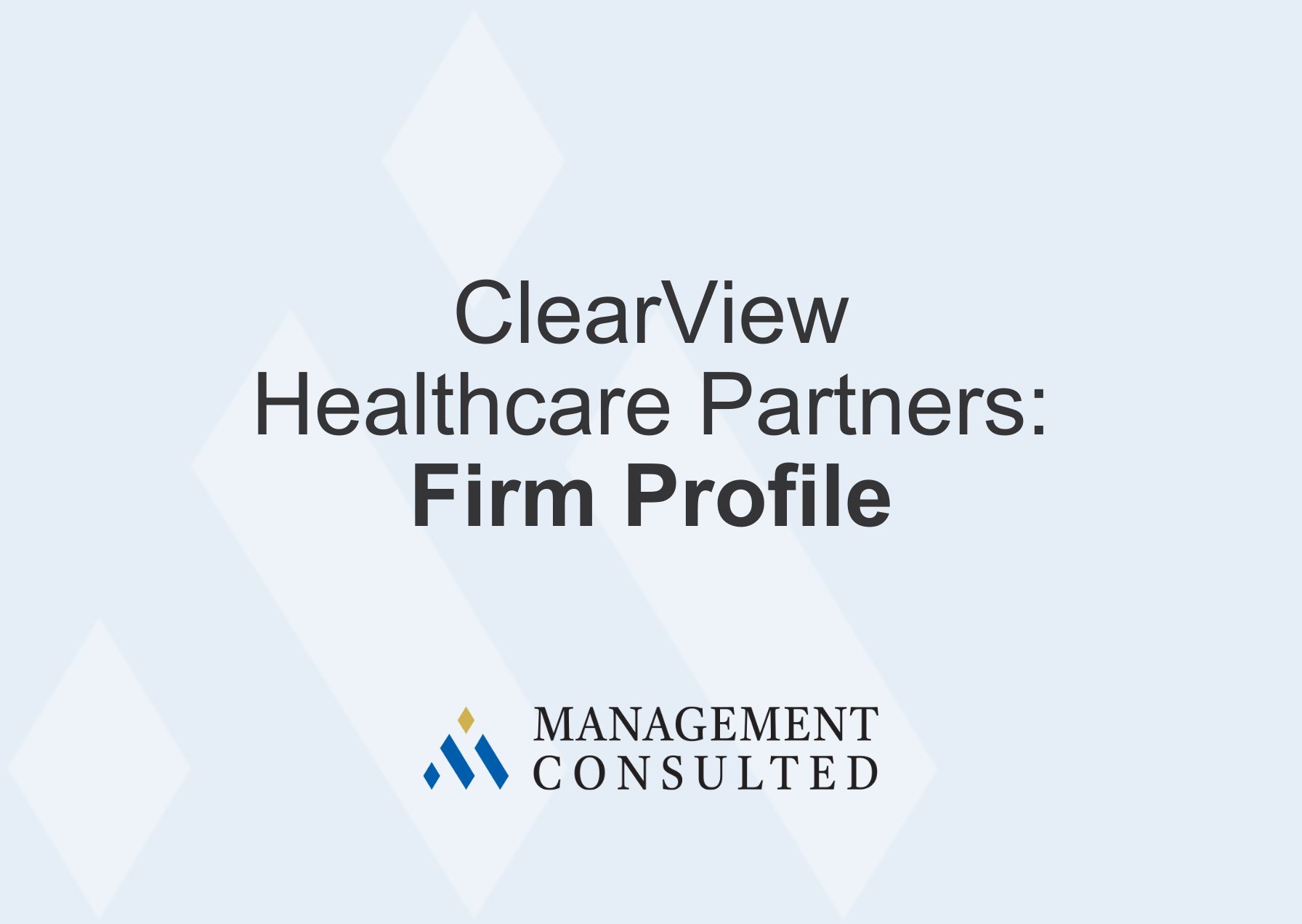 ClearView Healthcare Partners | Firm Overview & Salary Data