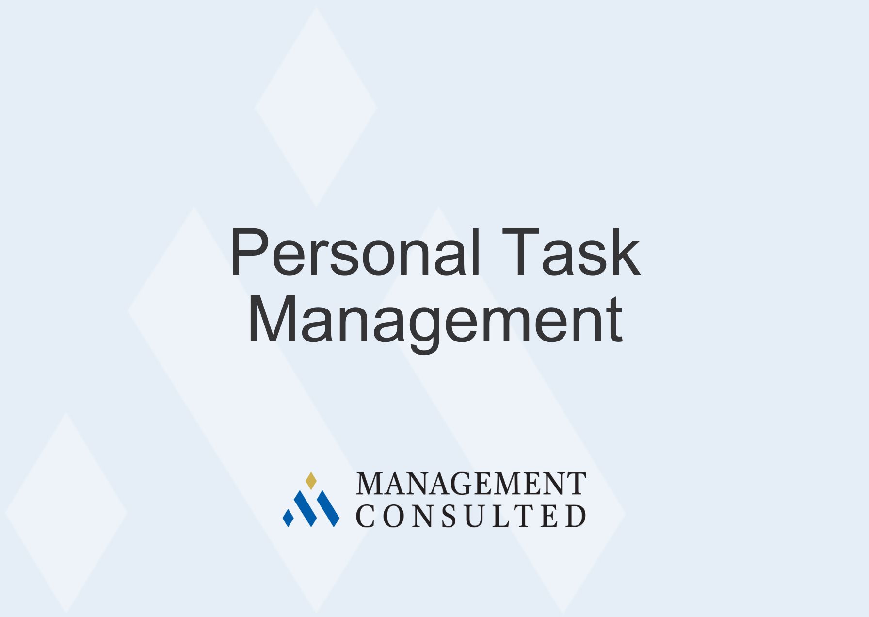 Personal Task Management