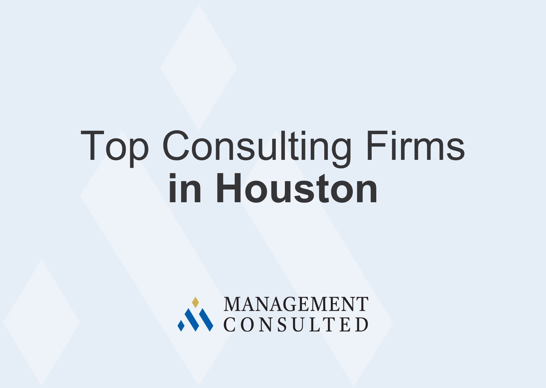 Houston Consulting Firms