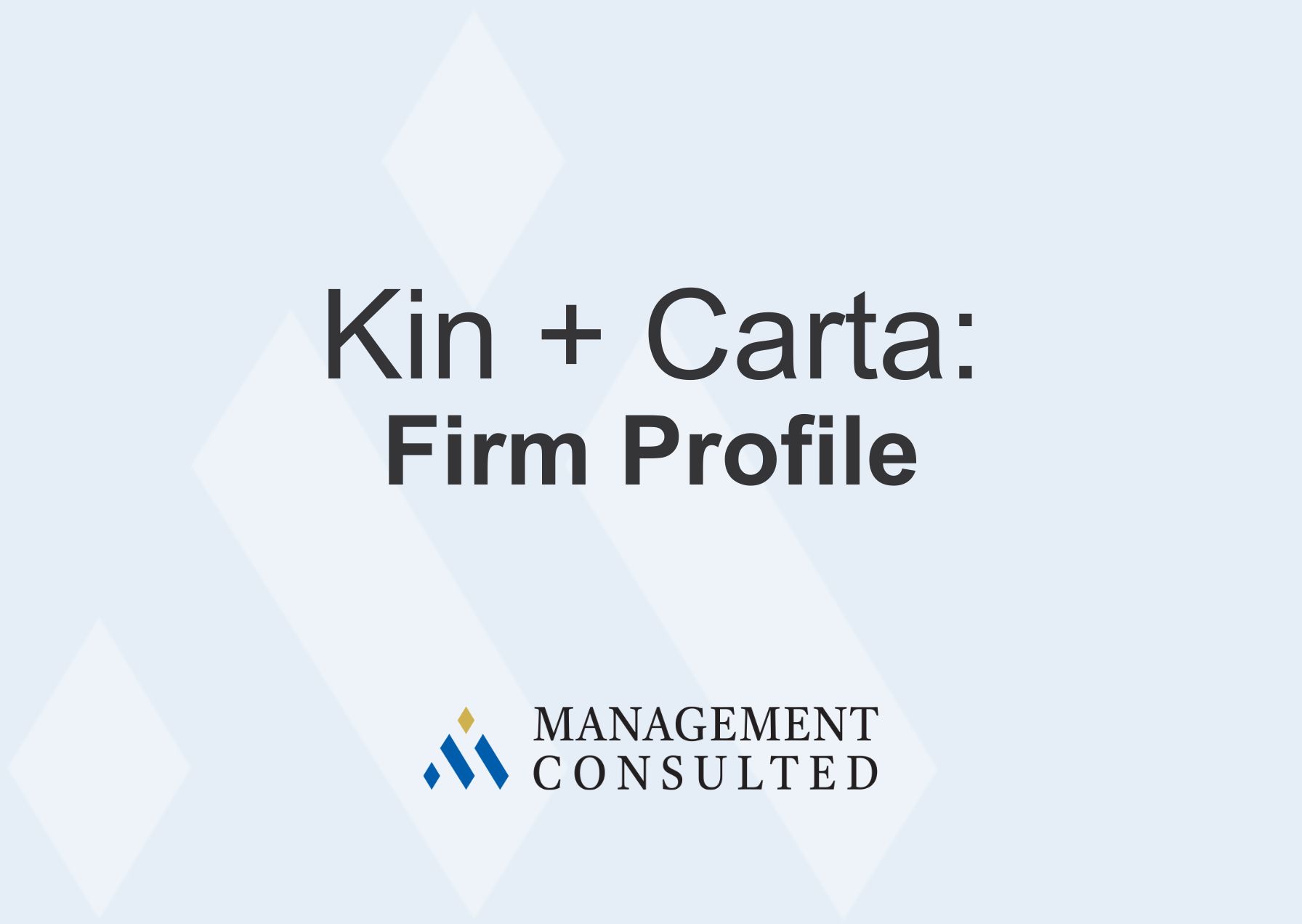 Kin + Carta - Acquired by Valtech | Firm Overview & Salary Data