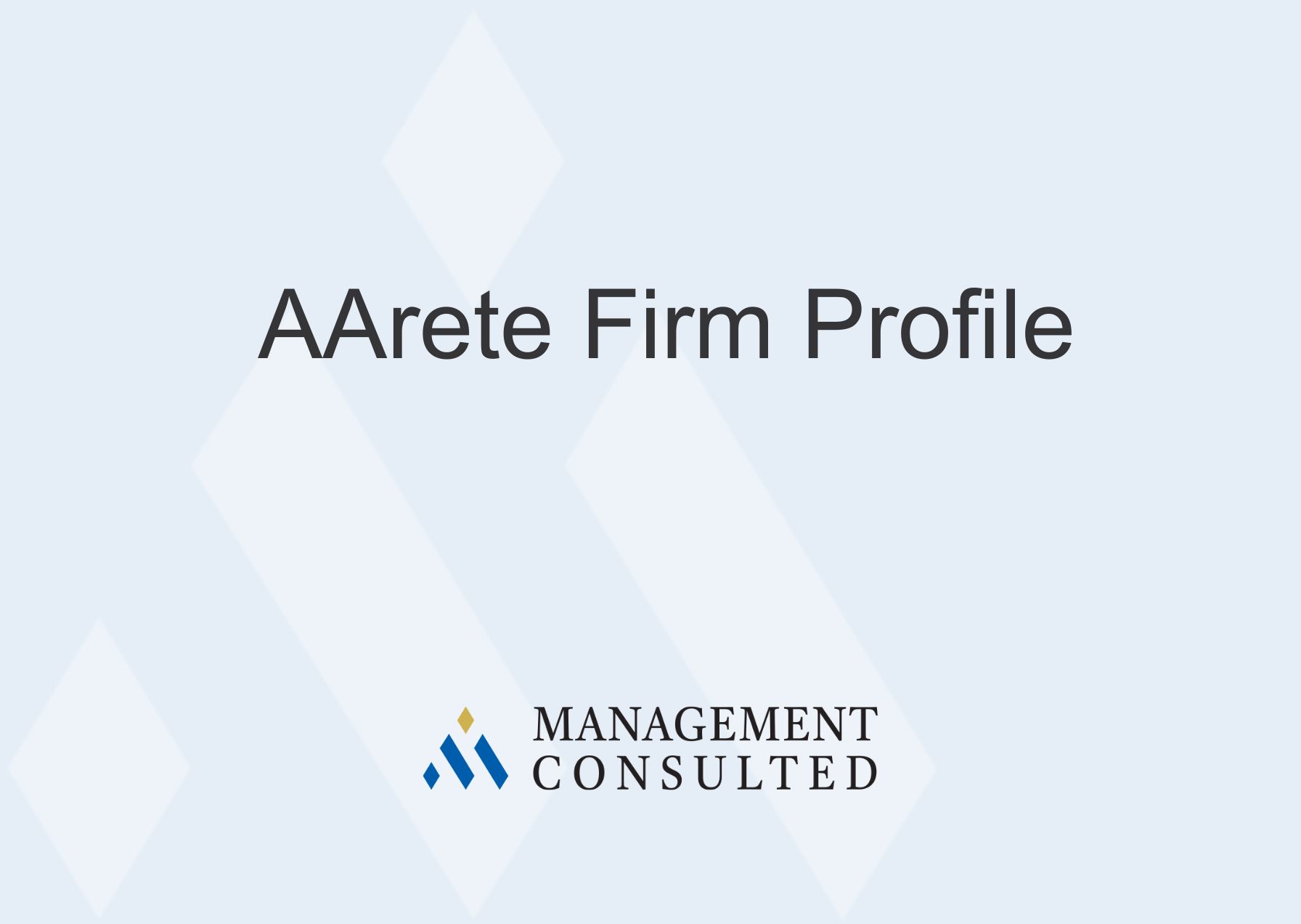 AArete | Firm Overview & Salary Data