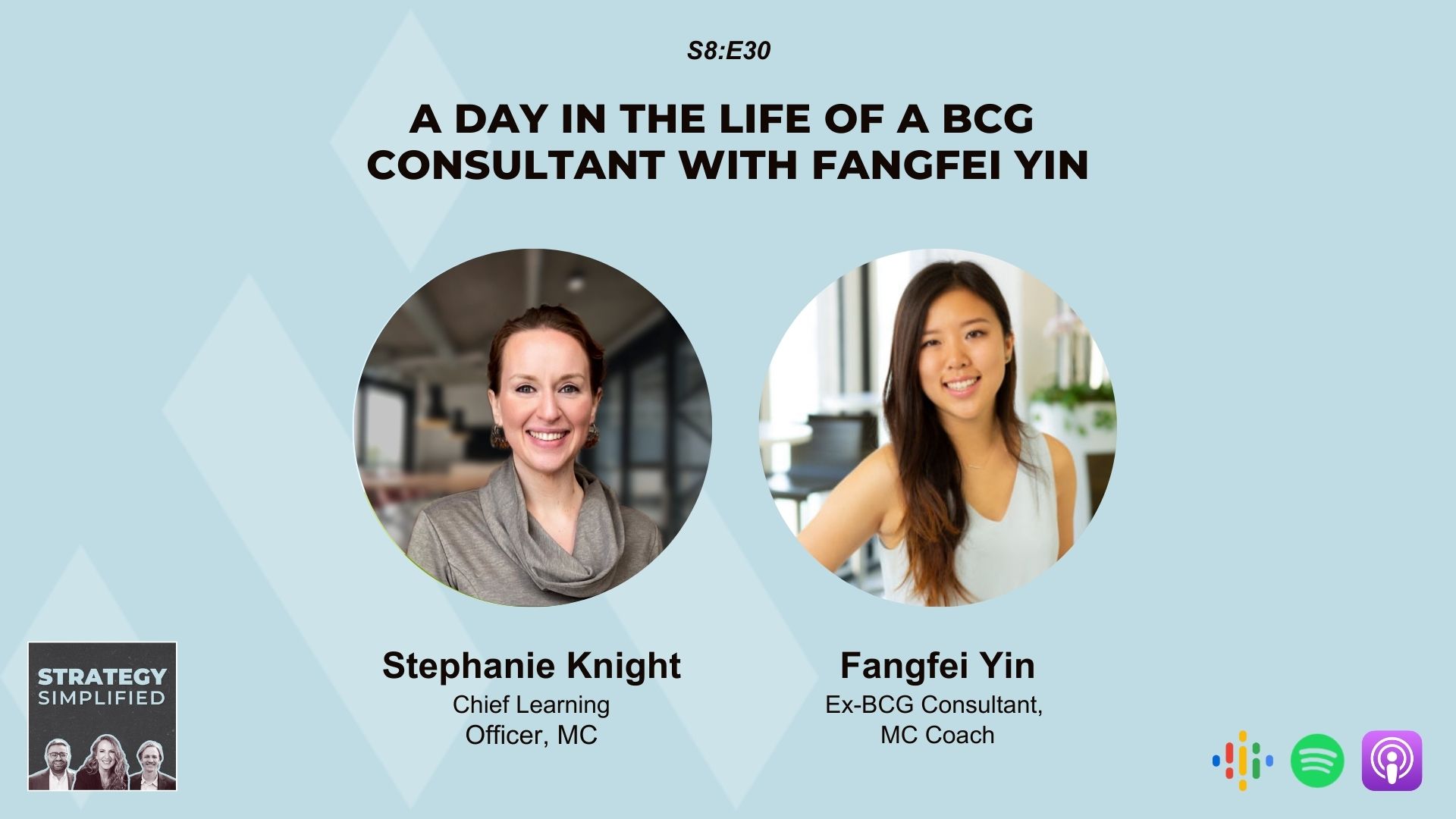 A Week in the Life of a BCG Consultant with Fangfei Yin (Podcast)