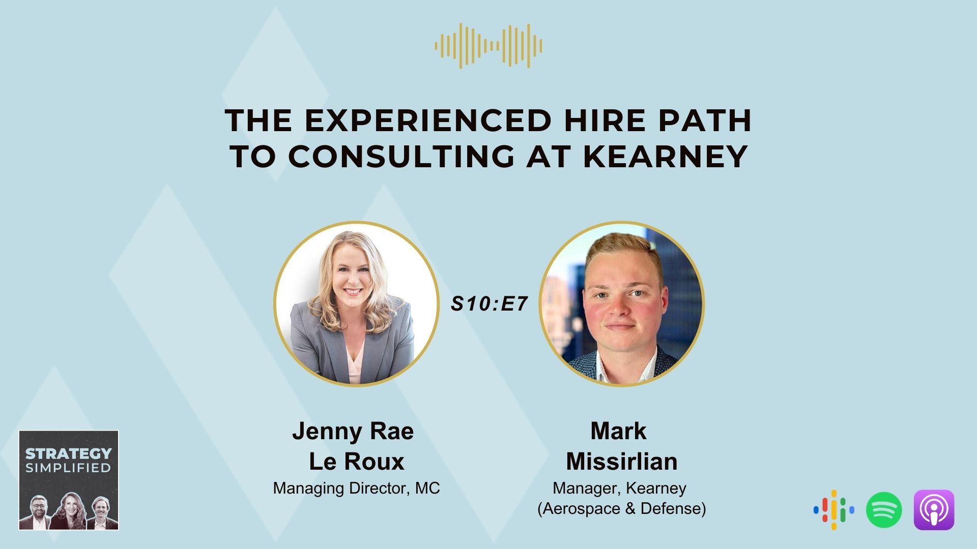 From Experienced Hire to Consulting at Kearney (Podcast)