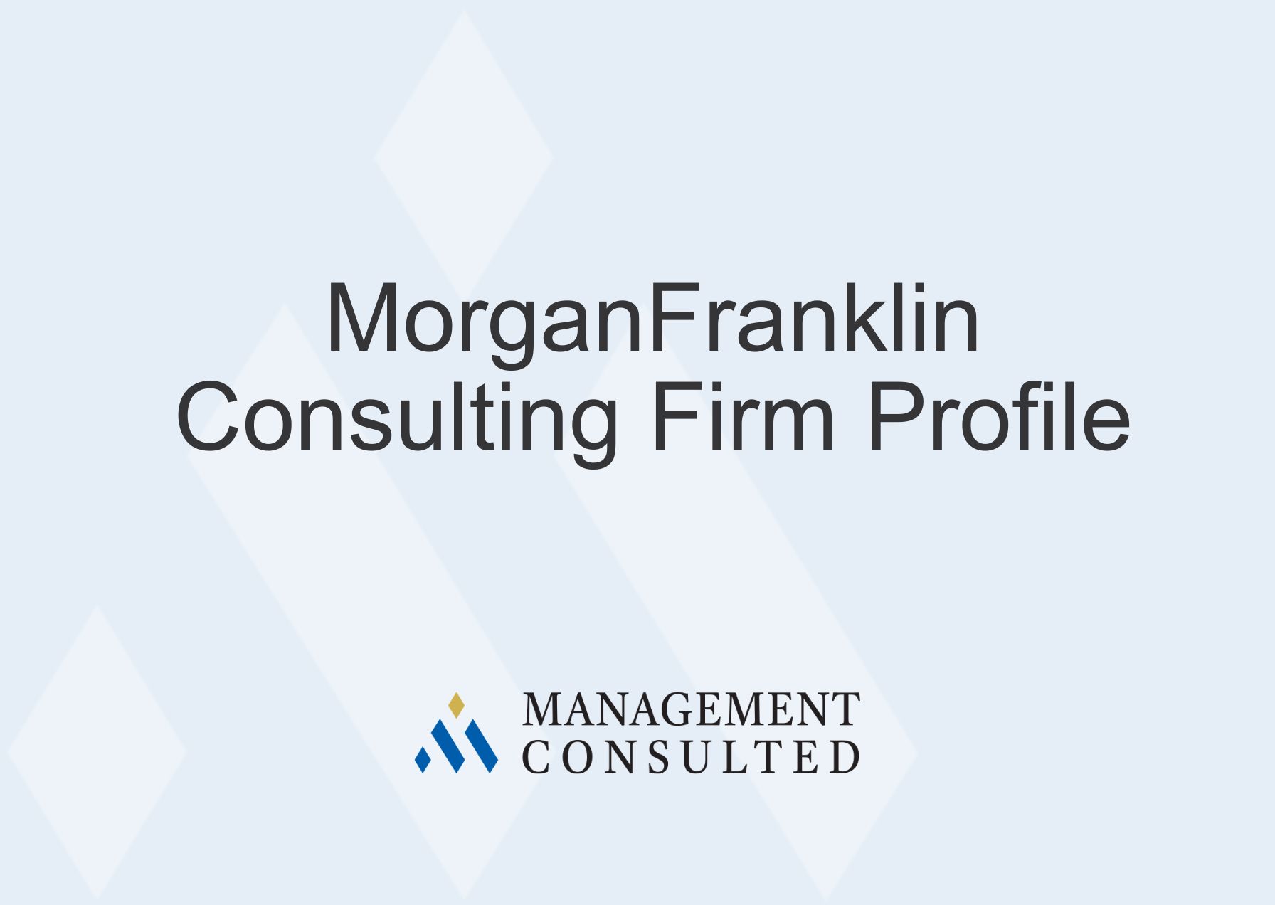 MorganFranklin Consulting | Firm Overview & Salaries