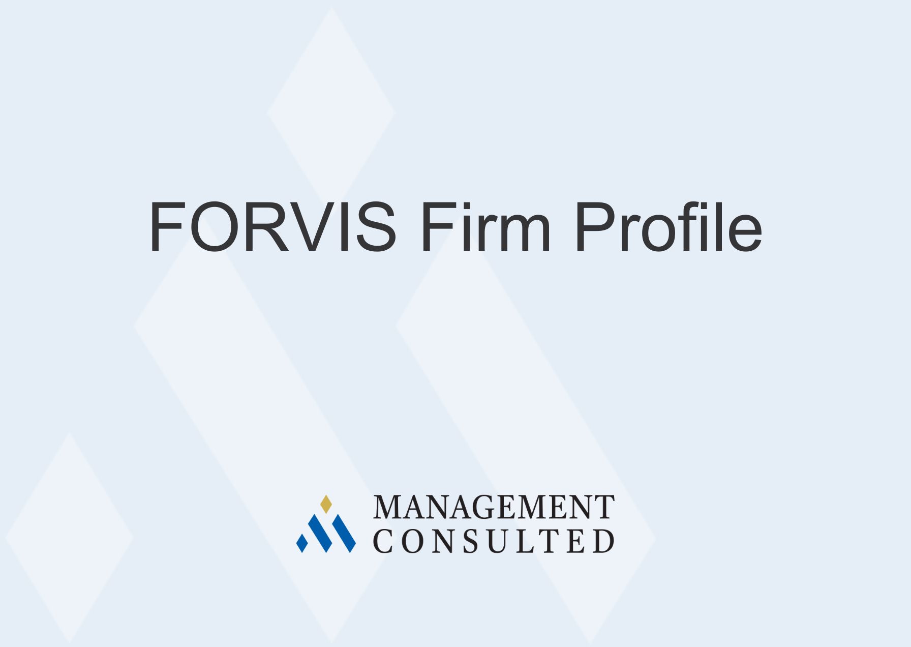 FORVIS Firm Profile | Firm Overview & Salary Data