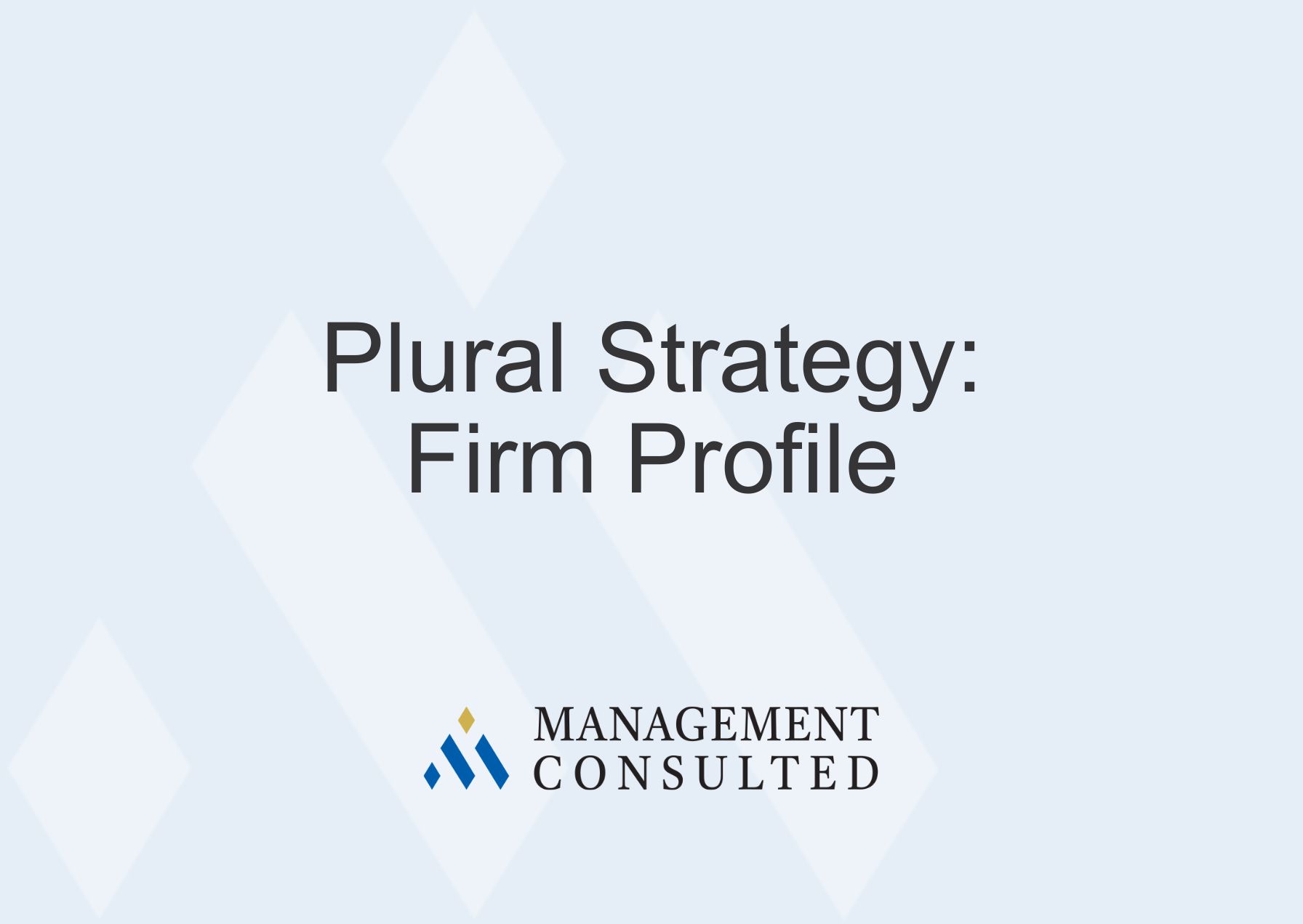 Plural Strategy Firm Profile | Firm Overview & Salary Data