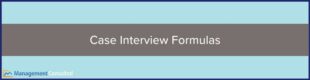 Case Interview Formulas | Management Consulted