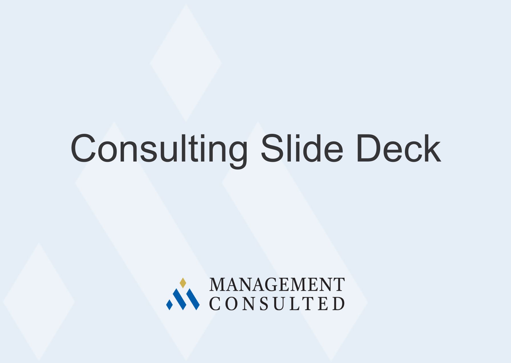 Consulting Slide Deck: Do’s and Don’ts | Management Consulted