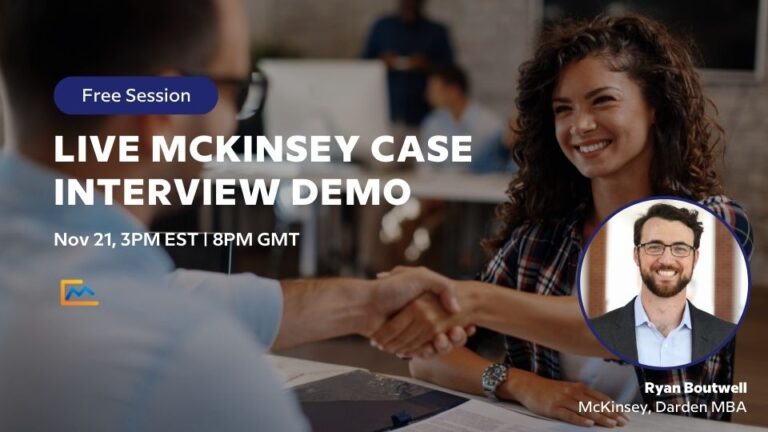 Live McKinsey Case Walkthrough Led by Ryan Boutwell - Management Consulted