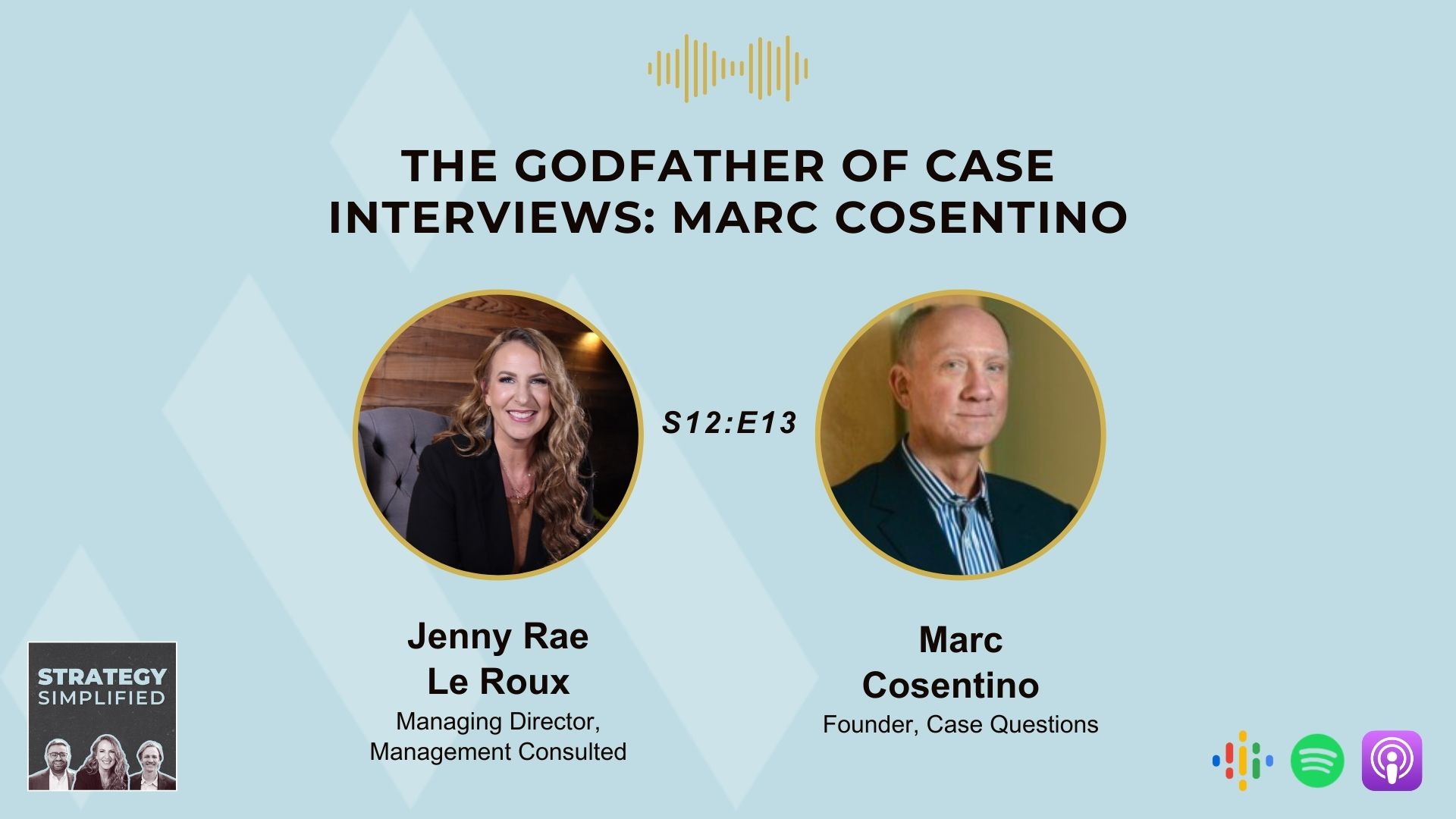 The Godfather of Case Interviews, Marc Cosentino (Podcast)