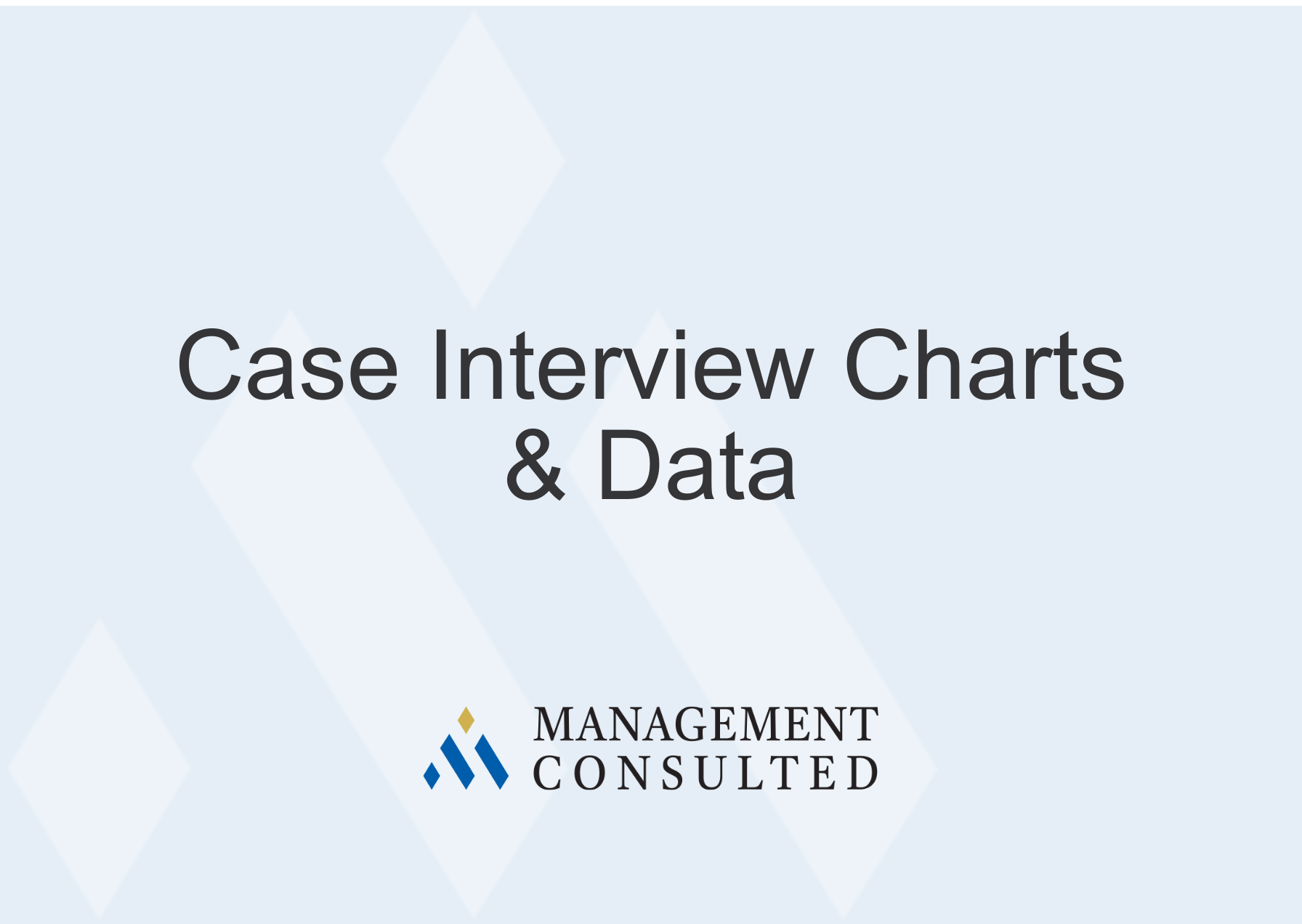 Case Interview Charts & Data: How To Interpret