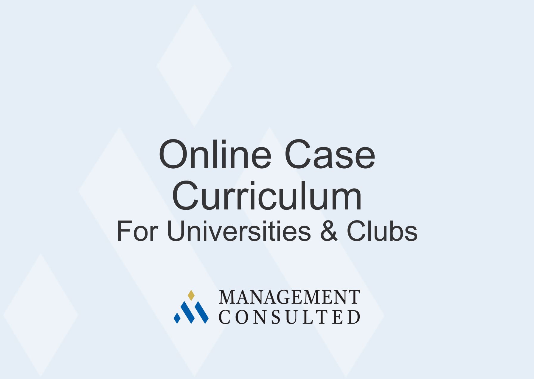Online Curriculum