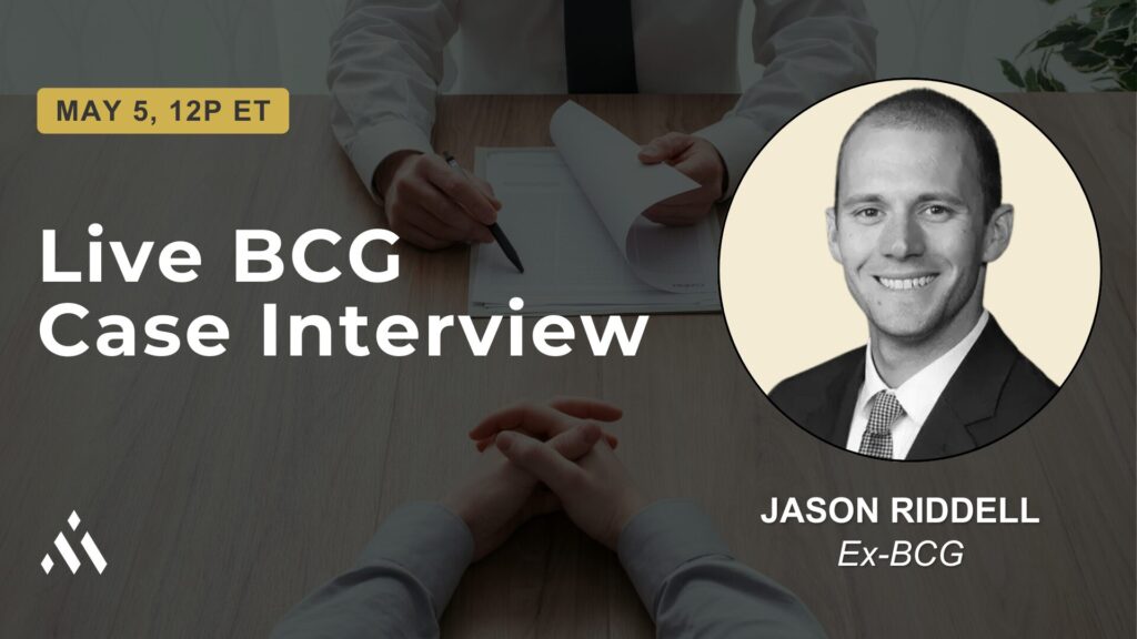 Live BCG Case Interview Example - Management Consulted