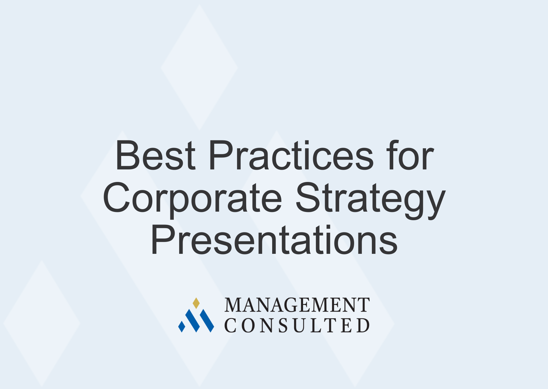 5 Best Practices for Corporate Strategy Presentations