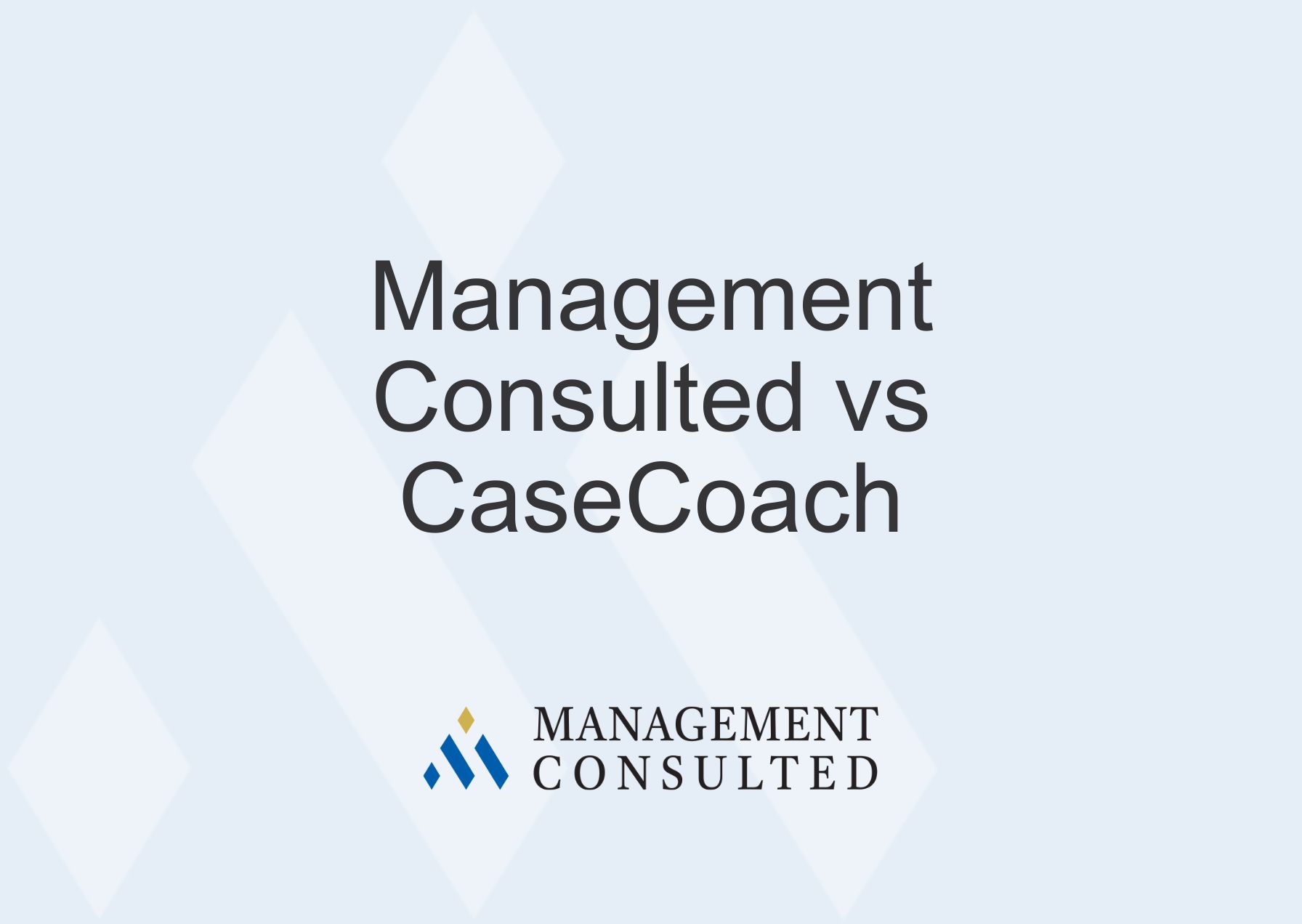 Management Consulted vs CaseCoach | Platforms Compared