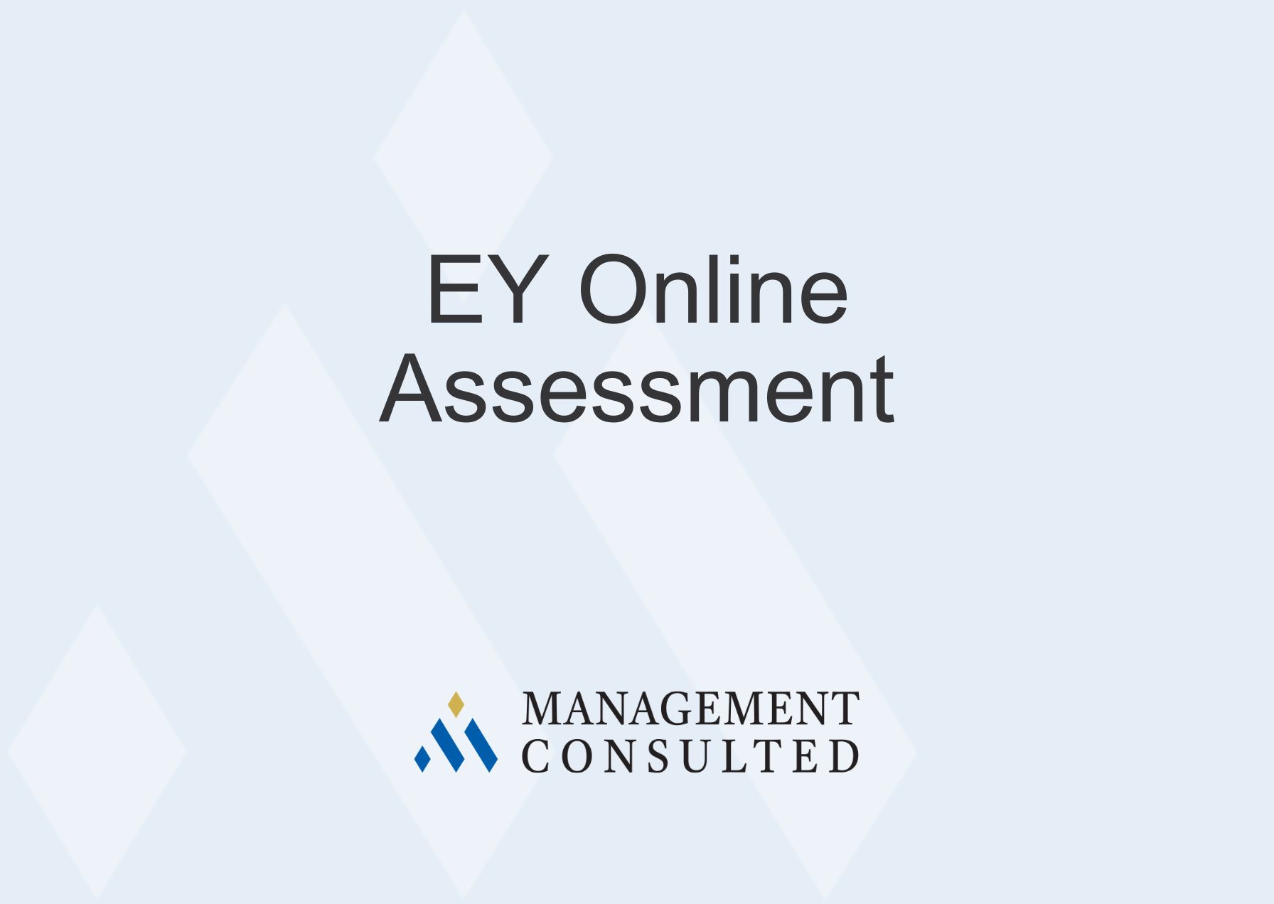 EY Online Assessment: Complete Guide for 2025 | Management Consulted